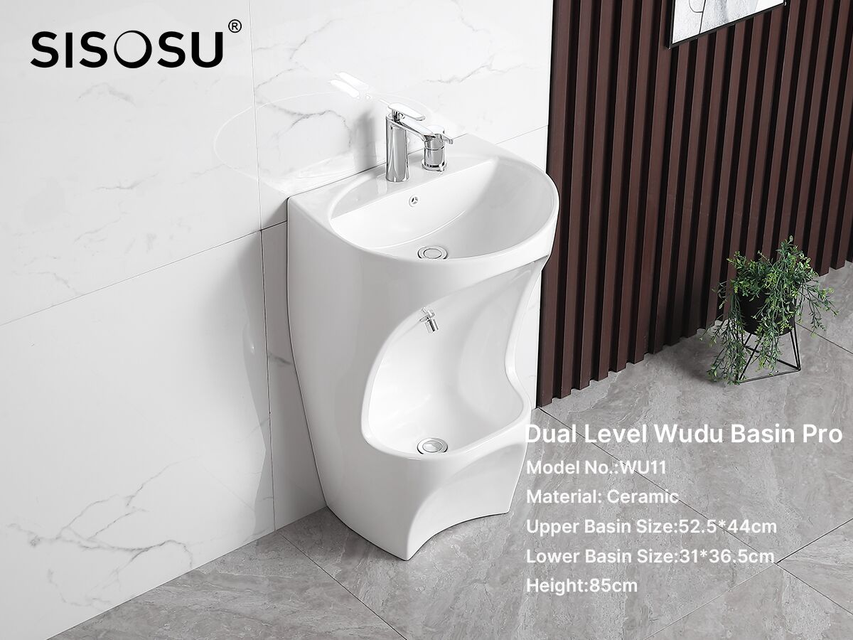 Dual Level Wudu Basin Pro – Advanced Ceramic Wudu Solution with ...