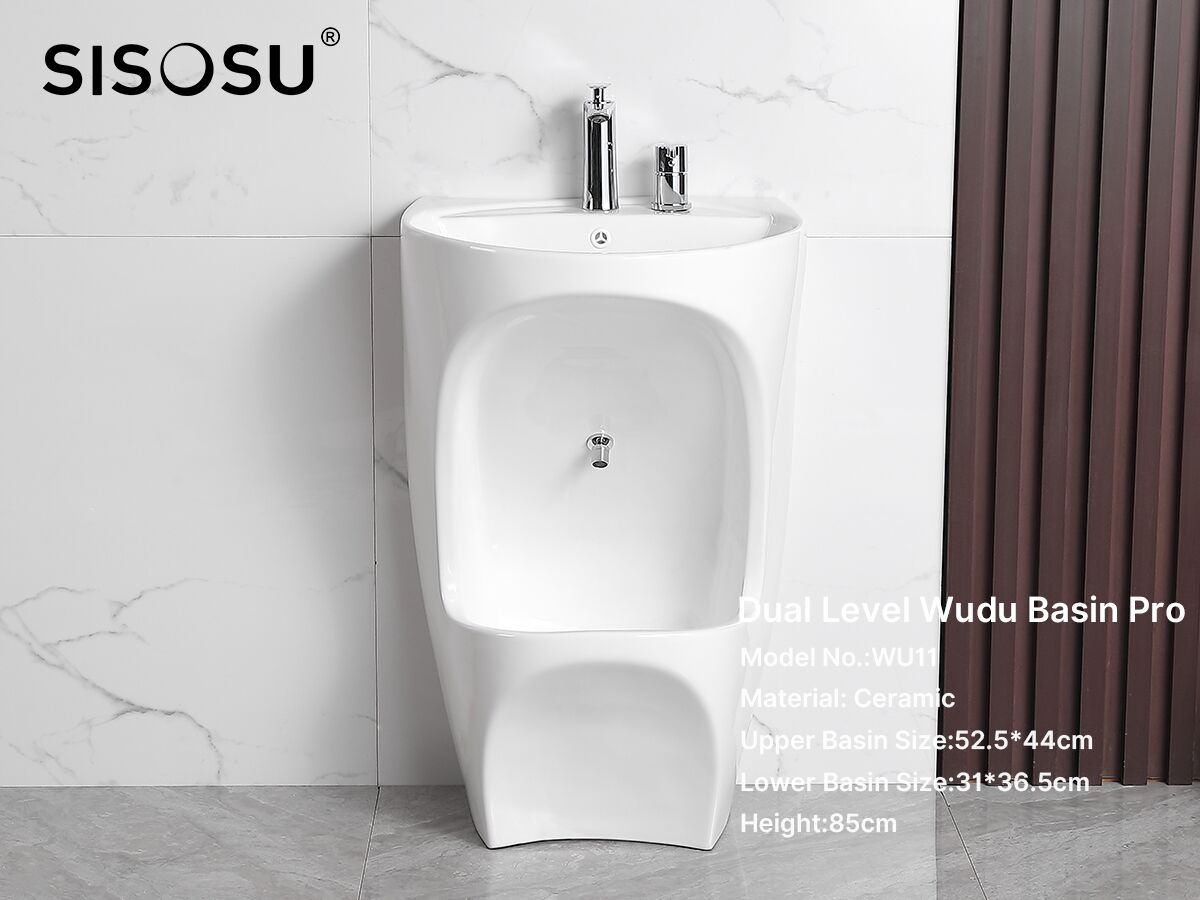 Dual Level Wudu Basin Pro – Advanced Ceramic Wudu Solution with ...