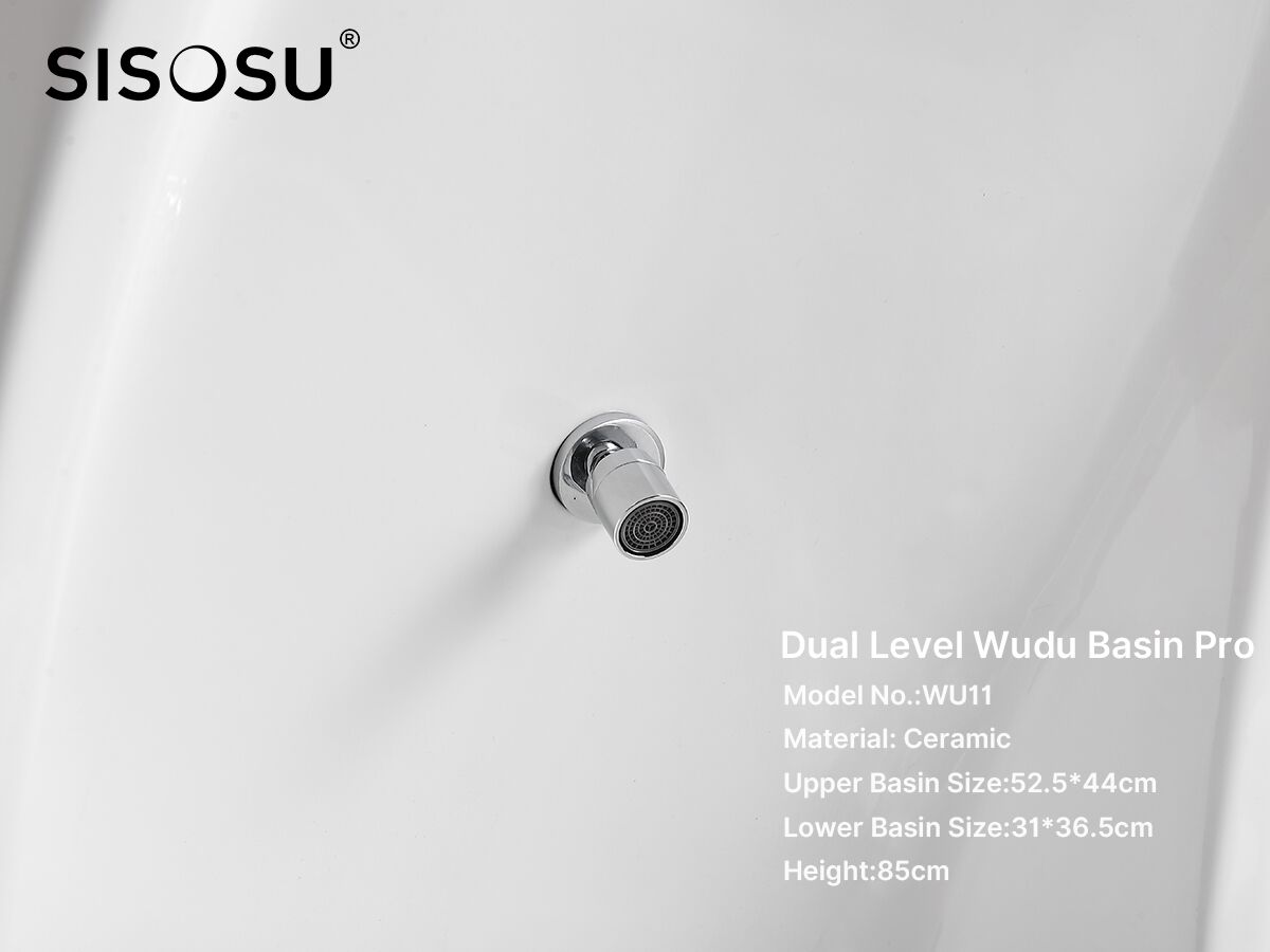 Dual Level Wudu Basin Pro – Advanced Ceramic Wudu Solution with ...