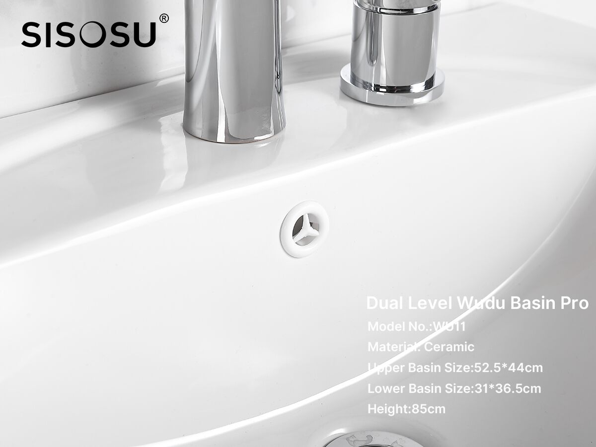 Dual Level Wudu Basin Pro – Advanced Ceramic Wudu Solution with ...