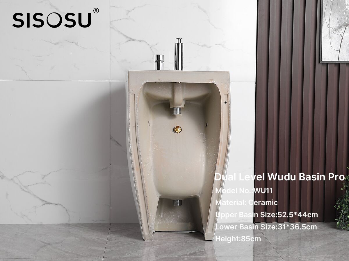 Dual Level Wudu Basin Pro – Advanced Ceramic Wudu Solution with ...