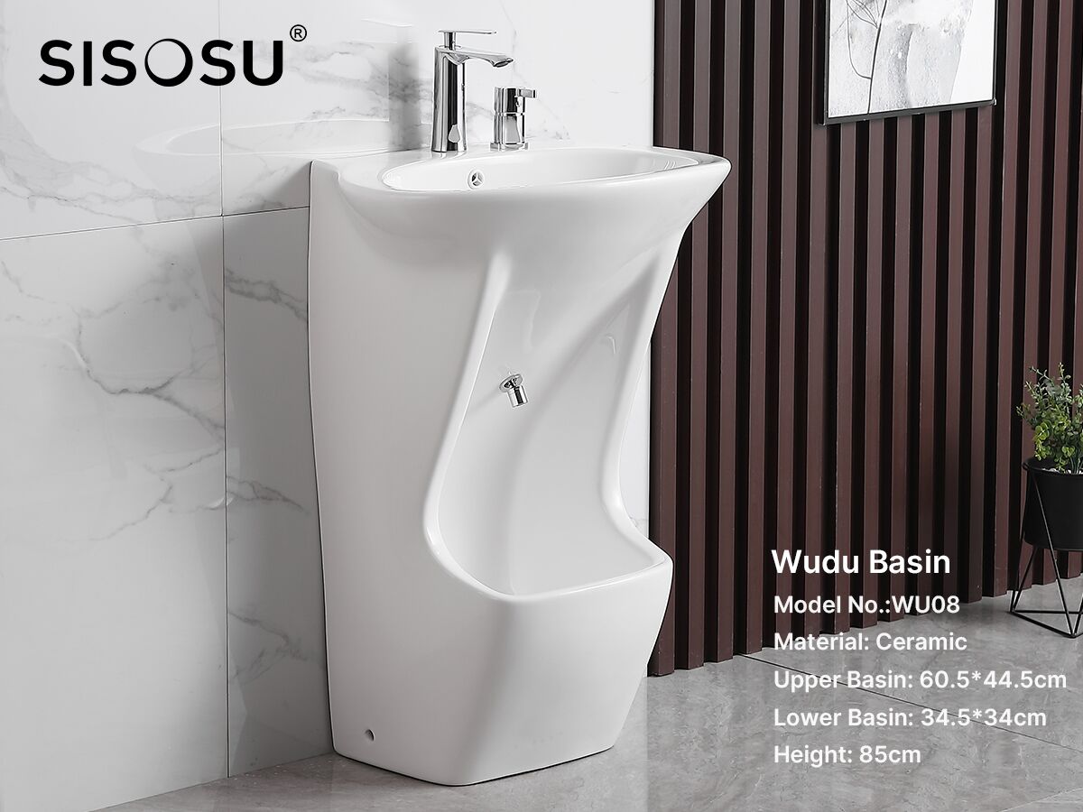 Dual Level Wudu Basin Plus – Space-Saving Floor Standing Wudu Station ...