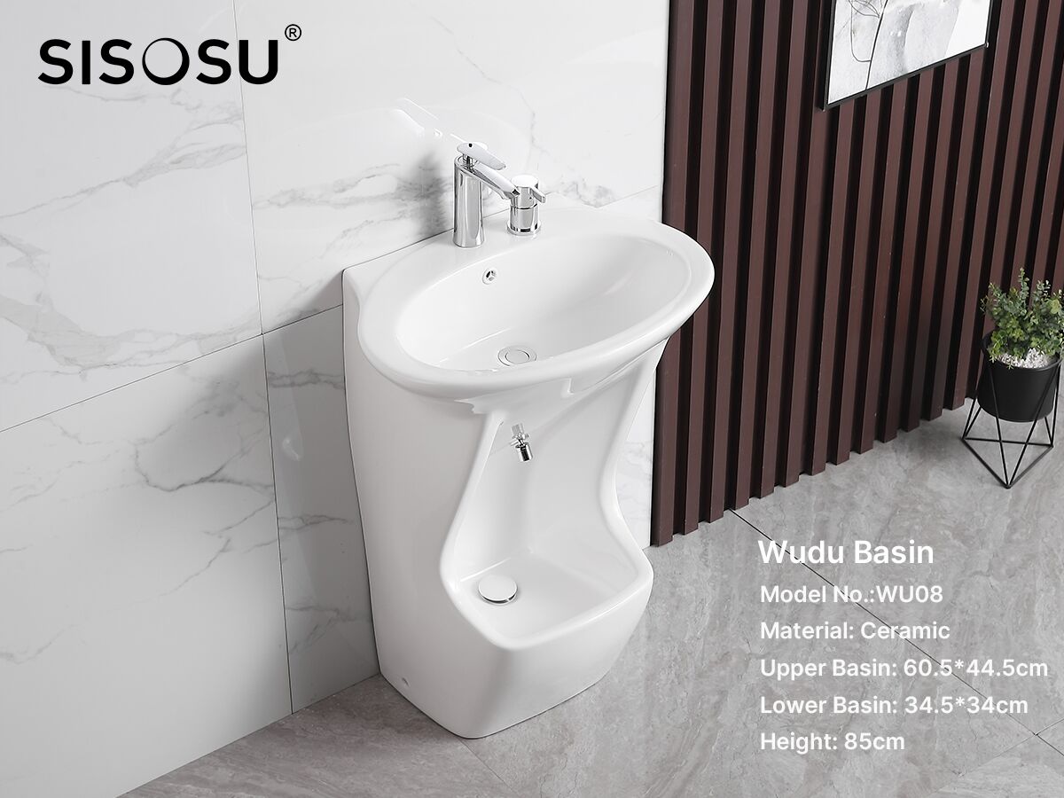 Dual Level Wudu Basin Plus – Space-Saving Floor Standing Wudu Station ...