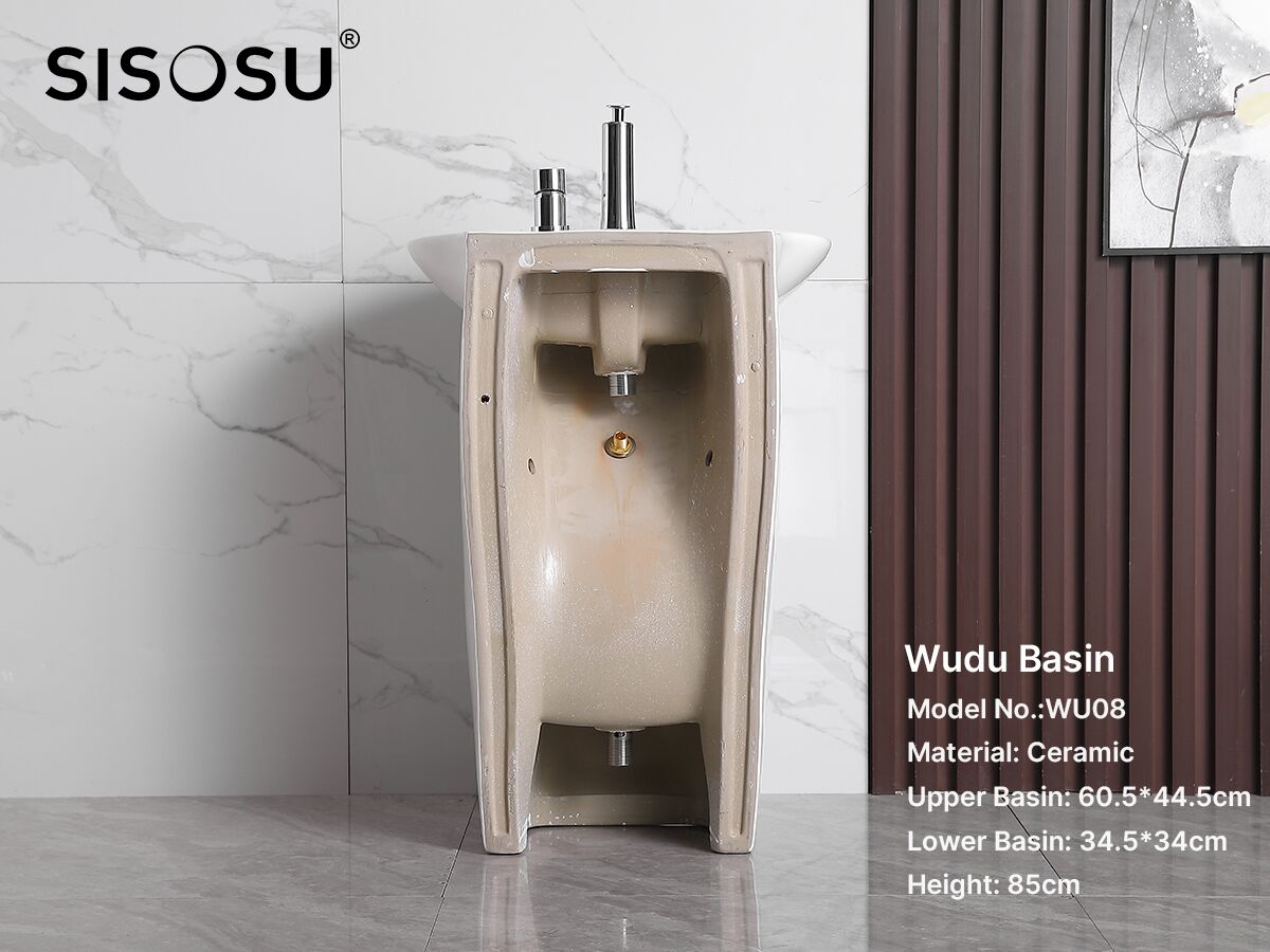 Dual Level Wudu Basin Plus – Space-Saving Floor Standing Wudu Station ...