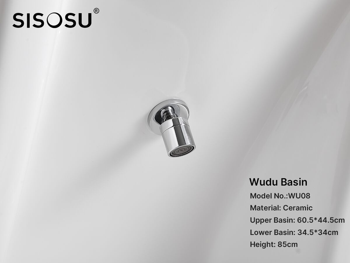 Dual Level Wudu Basin Plus – Space-Saving Floor Standing Wudu Station ...