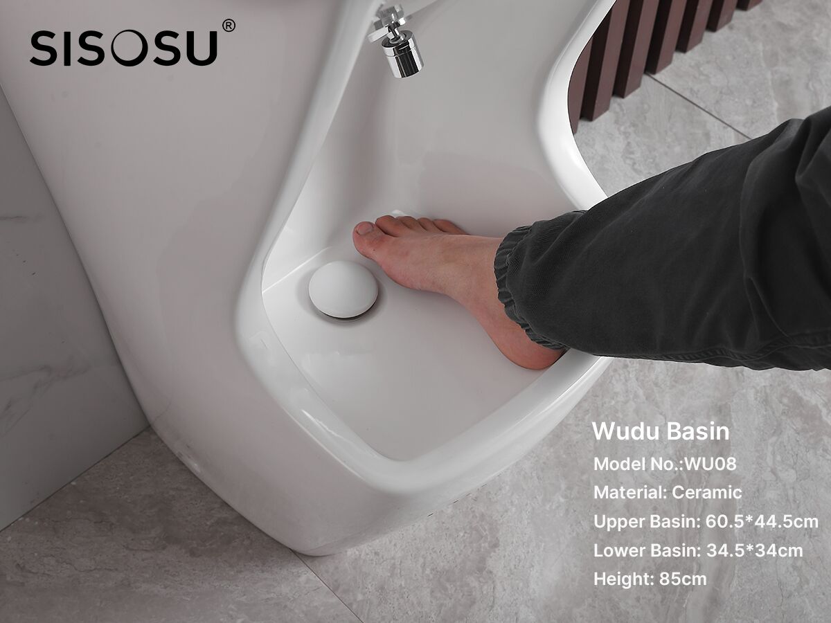 Dual Level Wudu Basin Plus – Space-Saving Floor Standing Wudu Station ...