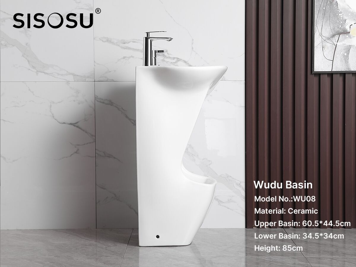 Dual Level Wudu Basin Plus – Space-Saving Floor Standing Wudu Station ...