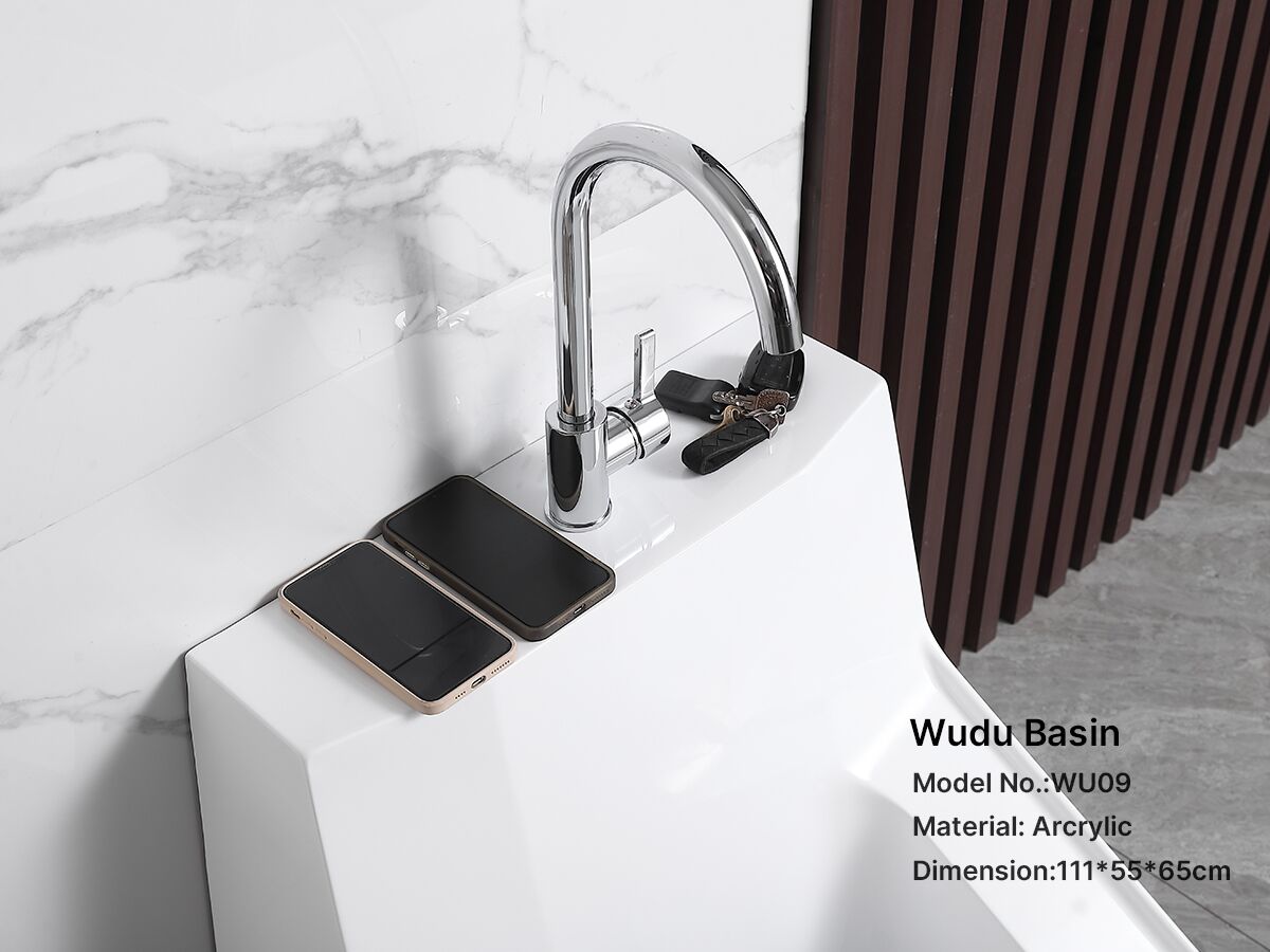 Integrated Wudu Basin – Elegant, Safe & Water-Saving Ablution Solution ...