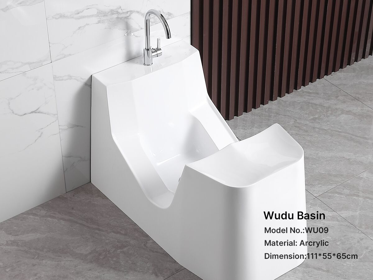Integrated Wudu Basin – Elegant, Safe & Water-Saving Ablution Solution ...